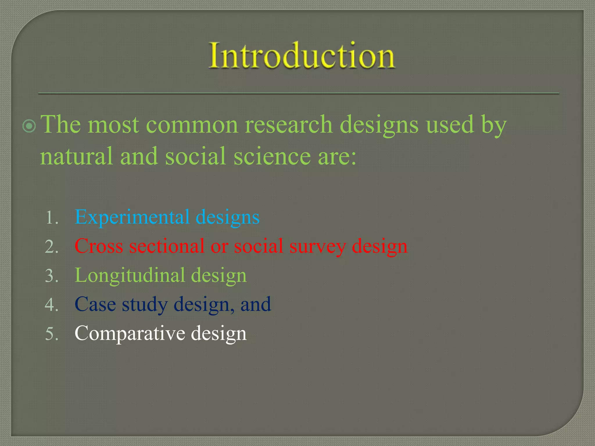 Research Designs | PPTX