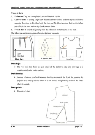 Develop pattern from a block using basic patternmaking principles | PDF