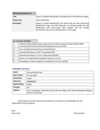 Mrunal Patil | PDF | Computing | Technology & Computing