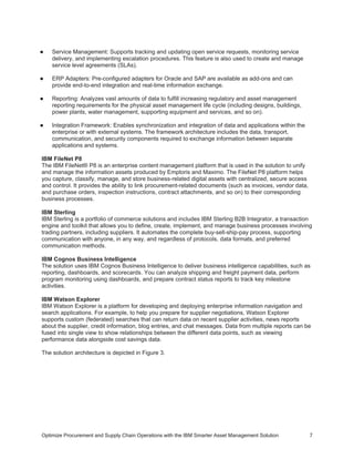 IBM Smarter Asset Management Red Guide | PDF