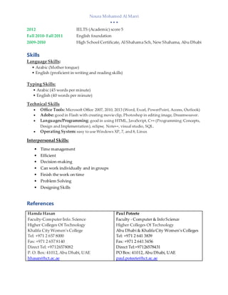 Noura's _CV_LinkedIn | PDF