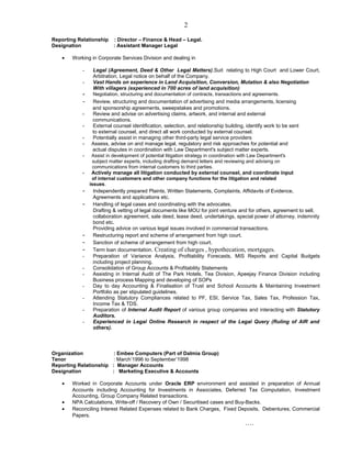 CHANDRANATH - Copy | DOC | Legal Services Industry | Industries