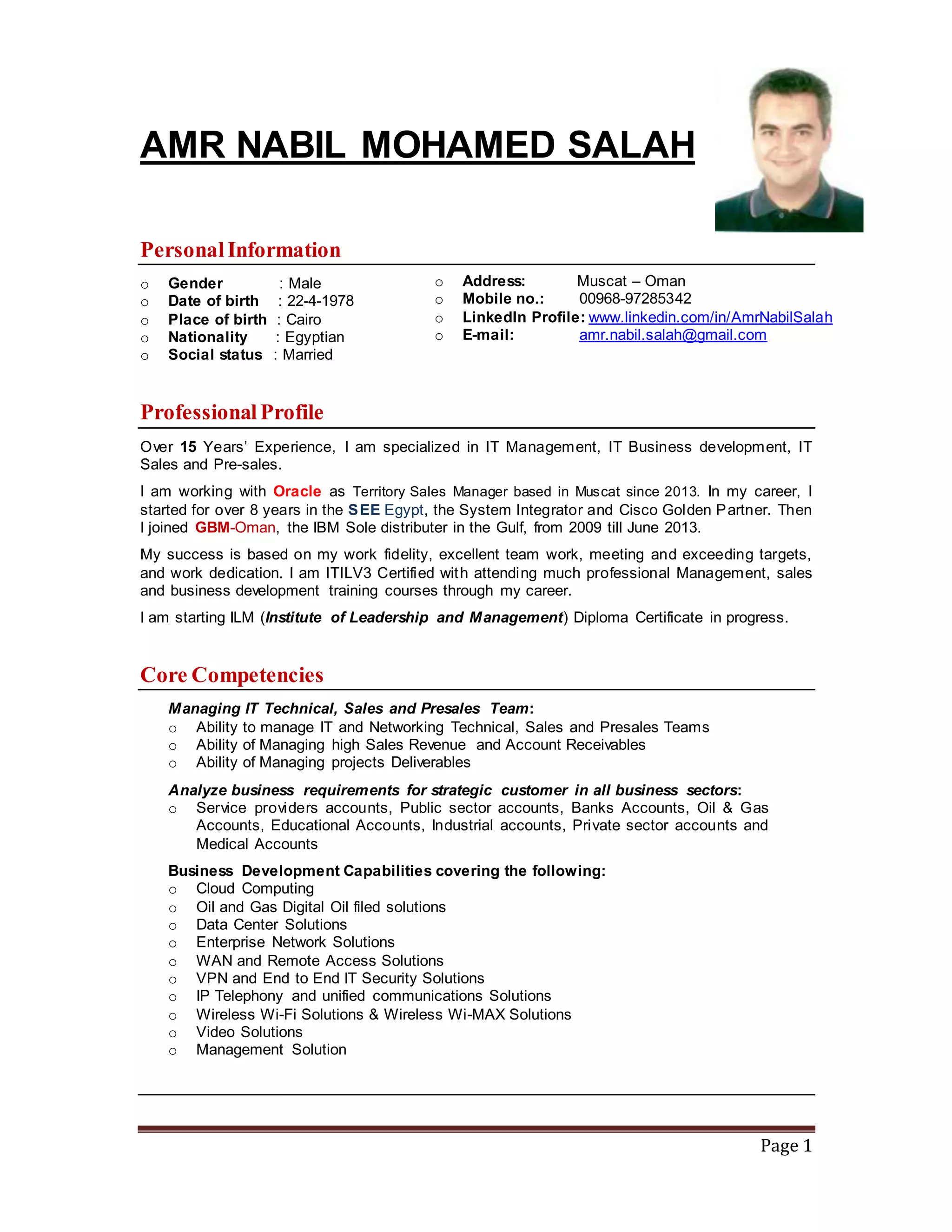 Amr Nabil_CV-2016 | PDF