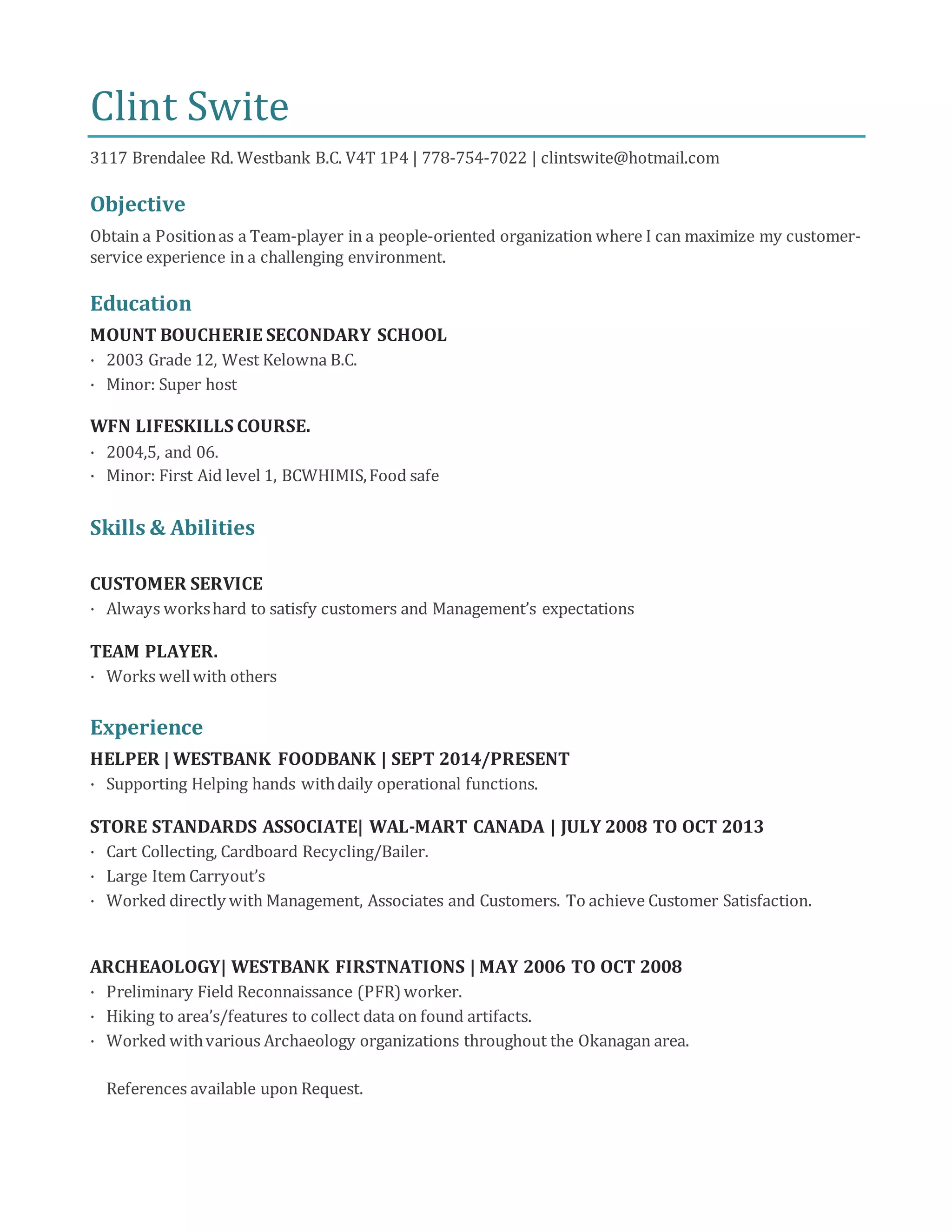 Clint Swite new Updated Resume | PDF
