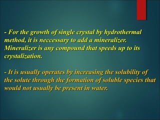 Methods for single crystal growth97 | PPT