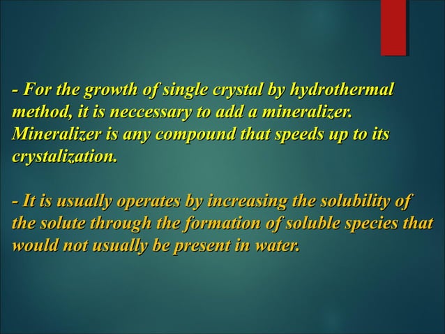 Methods for single crystal growth97 | PPT