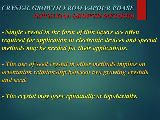Methods for single crystal growth97 | PPT