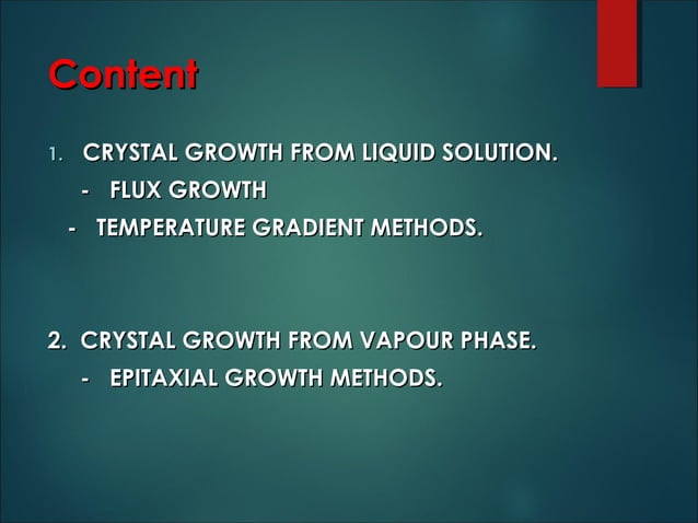 Methods for single crystal growth97 | PPT