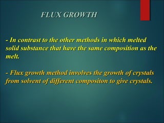 Methods for single crystal growth97 | PPT