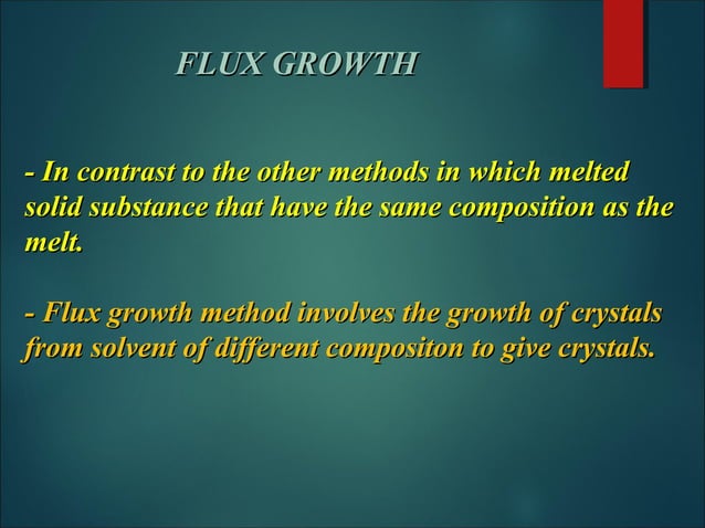 Methods for single crystal growth97 | PPT