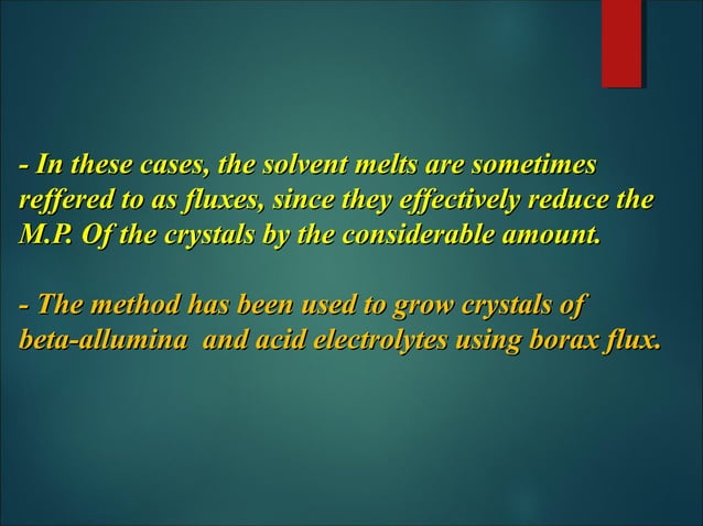 Methods for single crystal growth97 | PPT