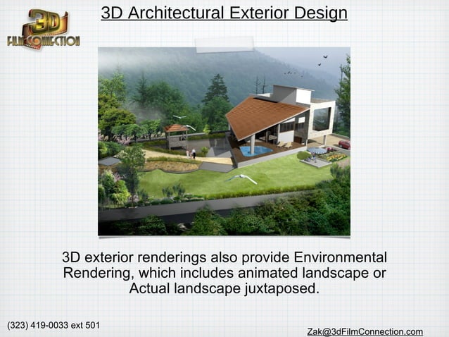 3DFC Architectural Visualization | PPT | 3-D Graphics | Computer Software and Applications