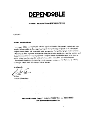 DEPENDABLE LETTER | PDF
