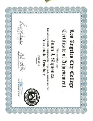 Associate Teacher Certificate | PDF