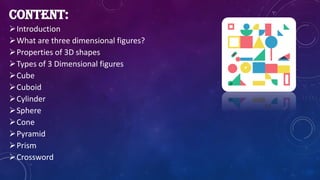 3 THREE DIMENSIONAL FIGURES | PDF
