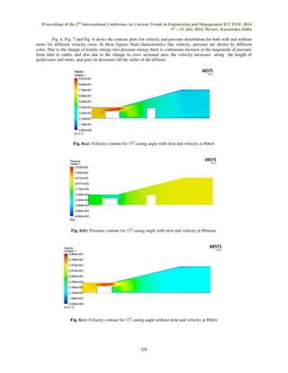 3 d flow analysis of an annular diffuser with and without struts | PDF | Physics | Science