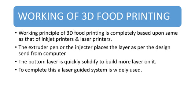 3D food printing | PPTX