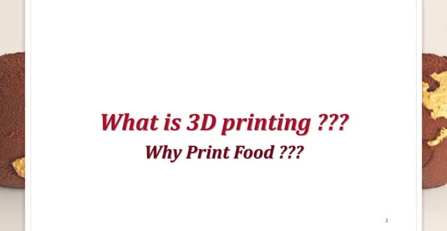 3 D Food Printing | PDF