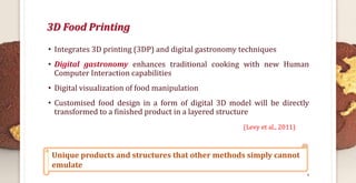 3 D Food Printing | PDF