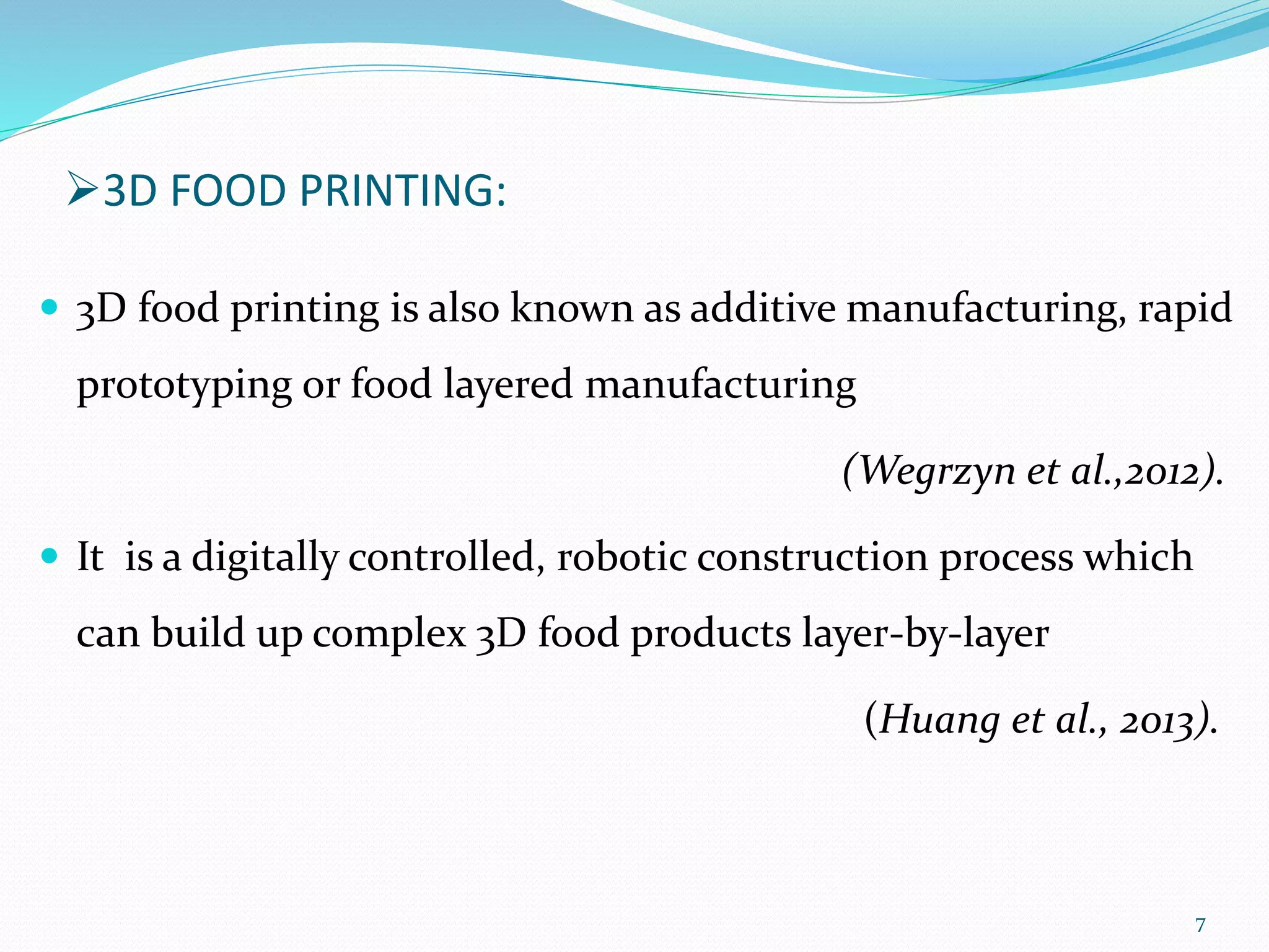 3D Food printing | PPTX
