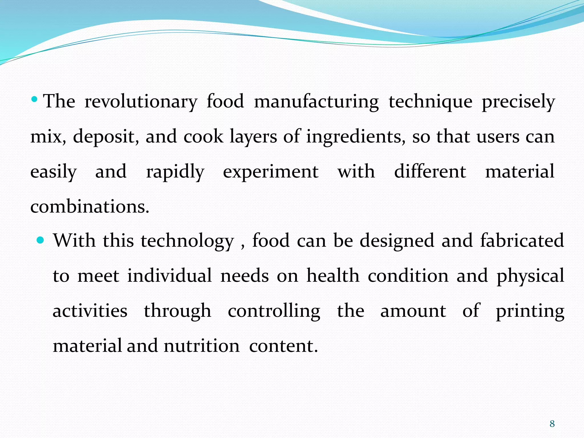 3D Food printing | PPTX