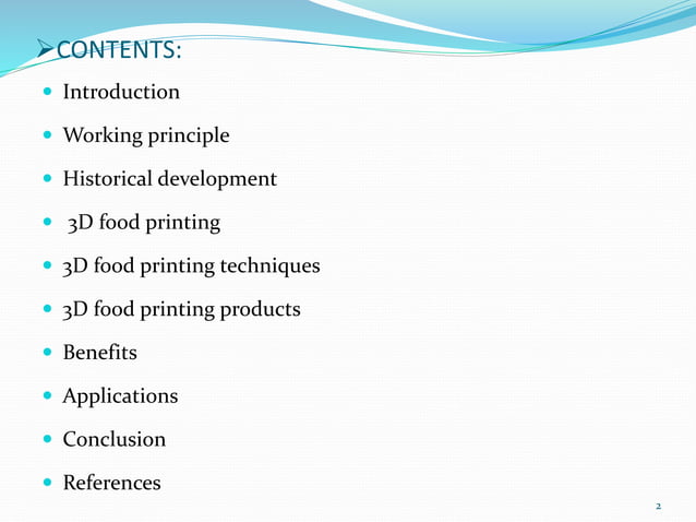 3D Food printing | PPTX