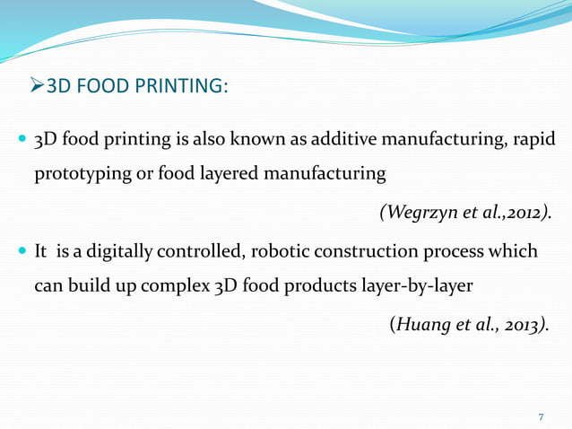 3D Food printing | PPTX