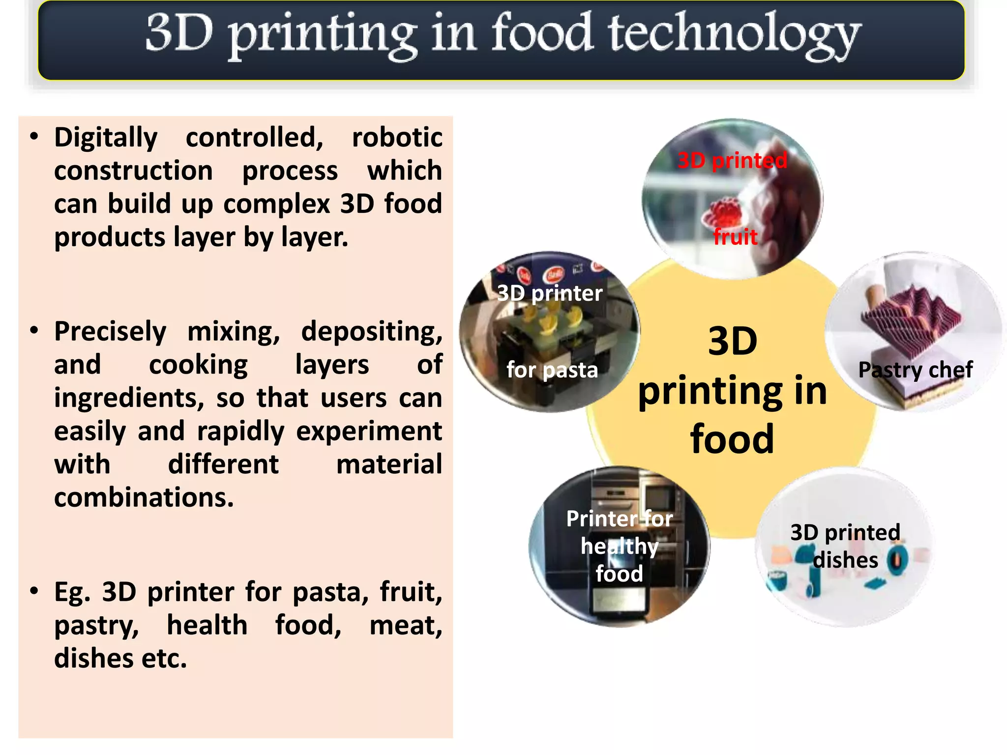 3D food printing: An emerging technology in food designing | PPTX