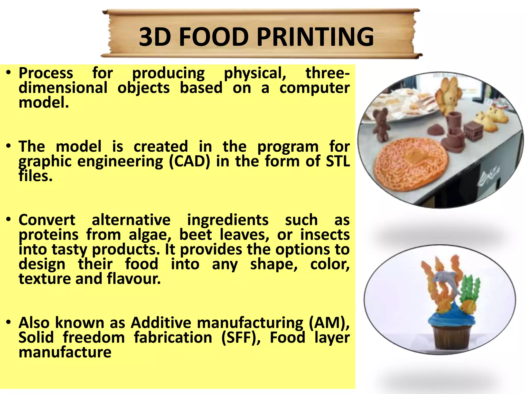 3D food printing: An emerging technology in food designing | PPTX