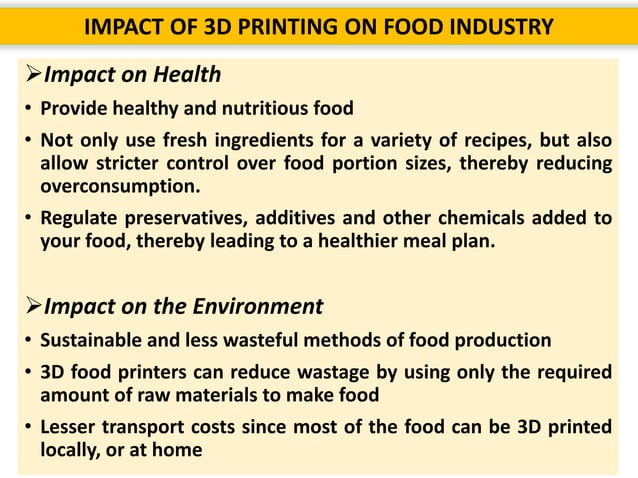 3D food printing: An emerging technology in food designing | PPTX | 3-D Graphics | Computer ...