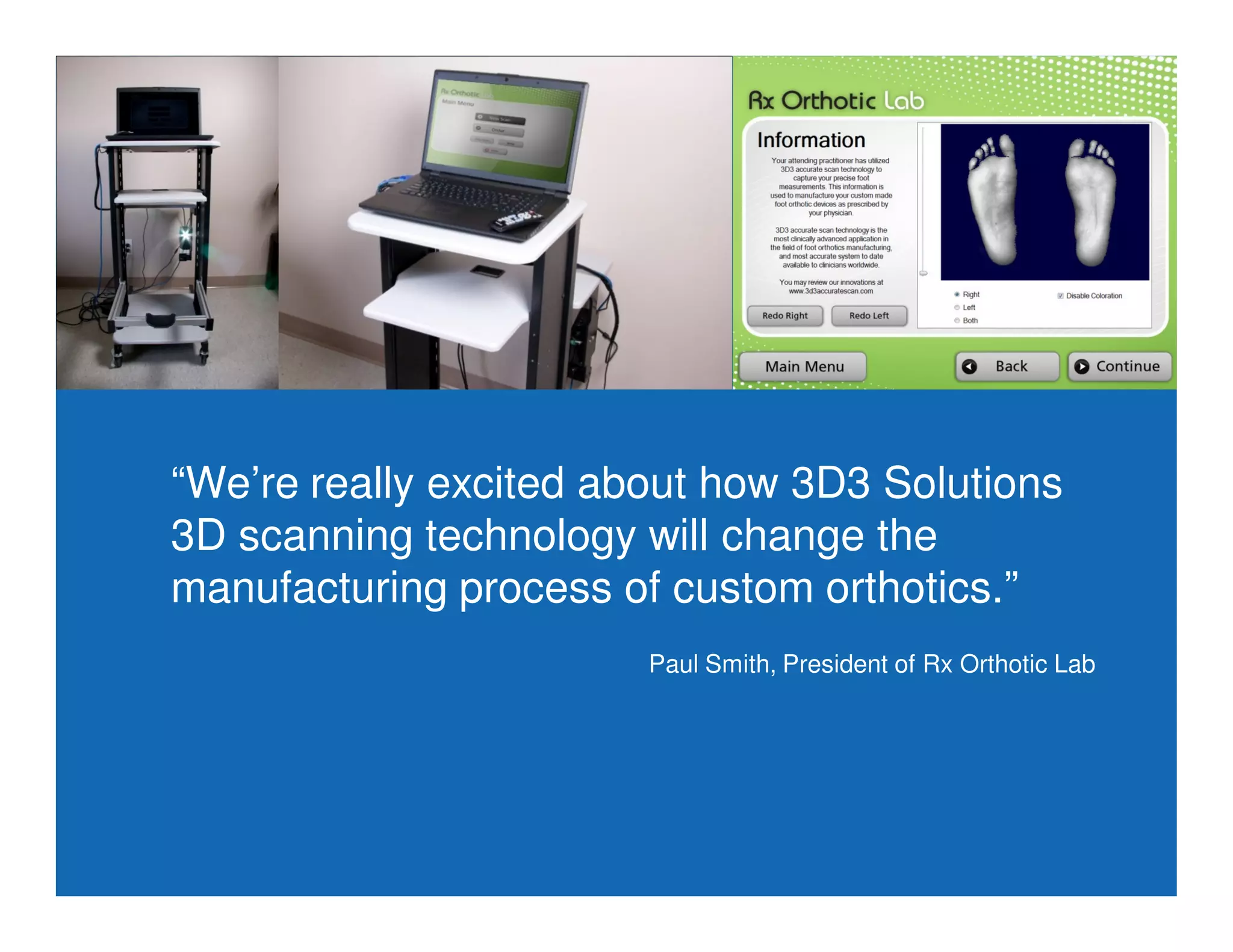3D Foot Scanning for Custom Orthotics | PDF