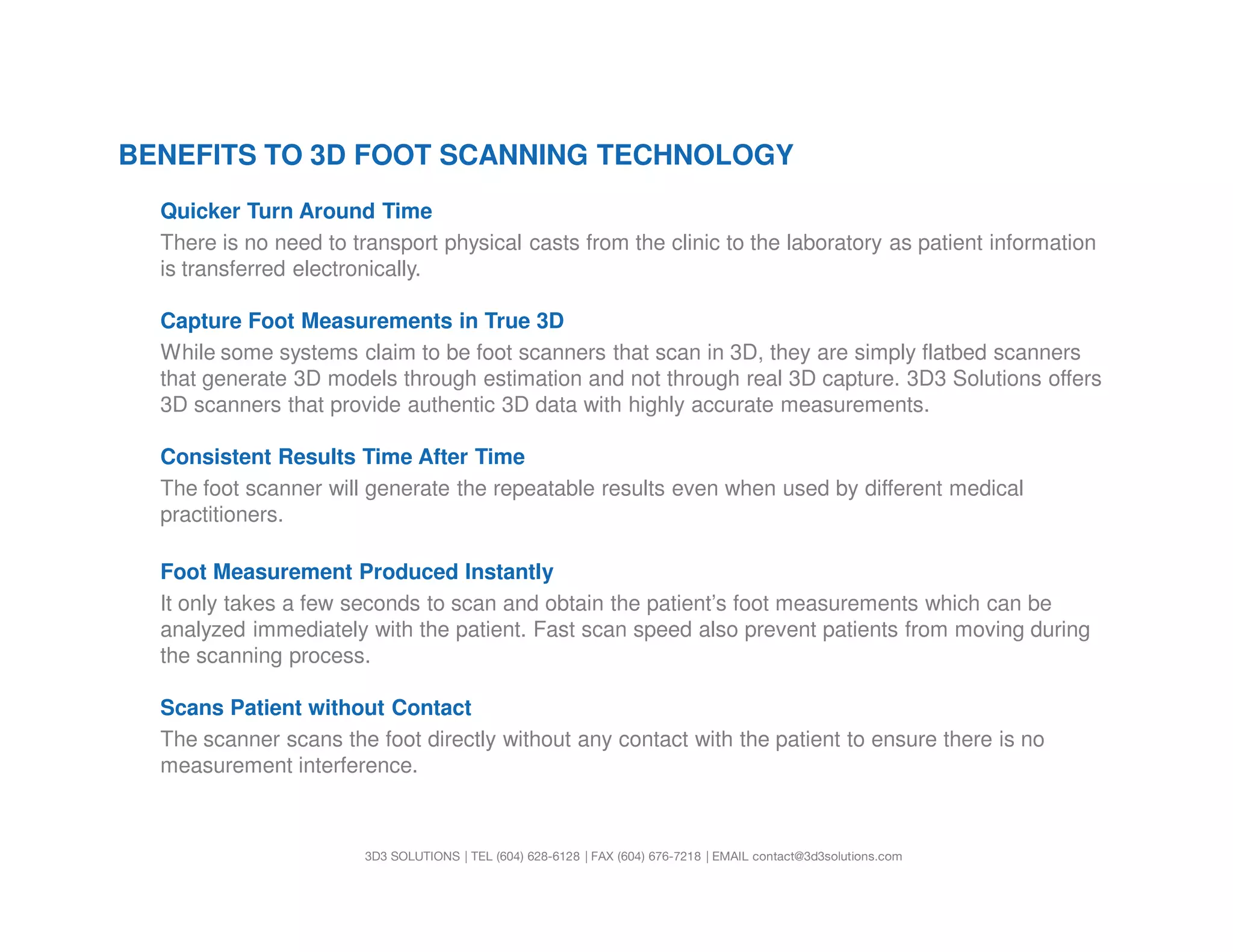 3D Foot Scanning for Custom Orthotics | PDF