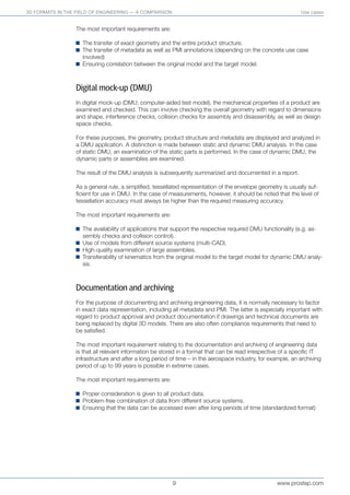 3D Formats in the Field of Engineering - A Comparison | PDF