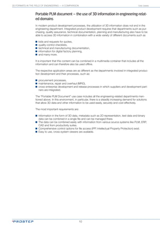 3D Formats in the Field of Engineering - A Comparison | PDF