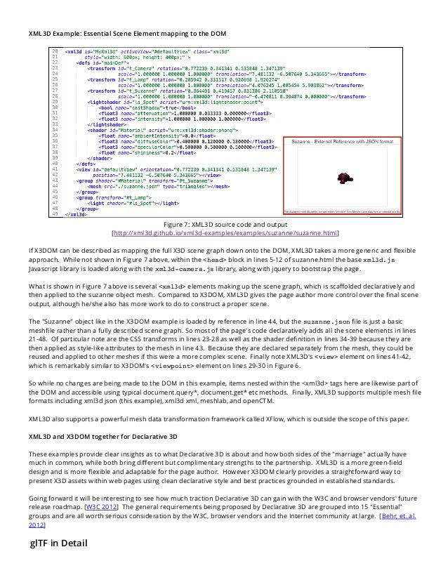 3D for the modern web: declarative3d and gltf
