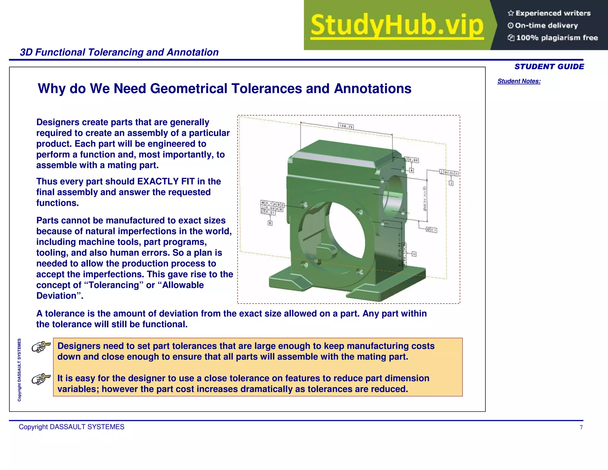 3D Functional Tolerancing And Annotation CATIA | PDF