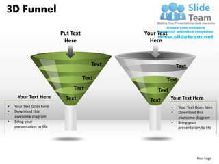 3d funnel powerpoint presentation slides ppt templates | PDF