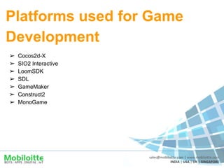 3D Game Development - Mobiloitte | PPT