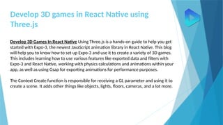 is three.js better for developing web-based 3d games? | PPT