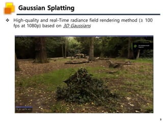 3D Gaussian Splatting | PPTX