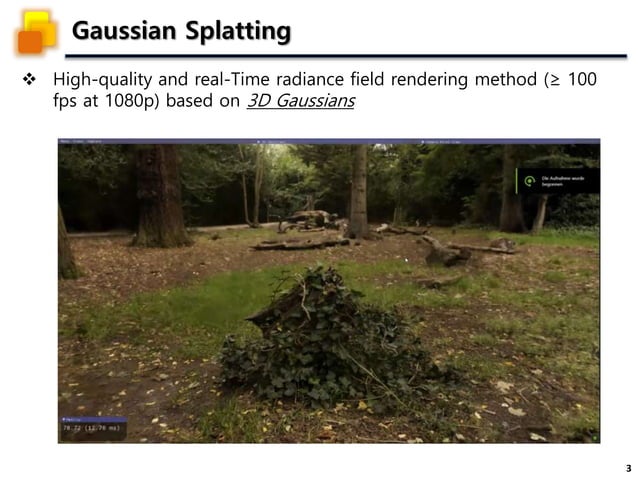 3D Gaussian Splatting | PPTX