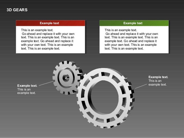 3D Gears Shapes