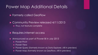 3D Geospatial Visualization Using Power Map | PPTX