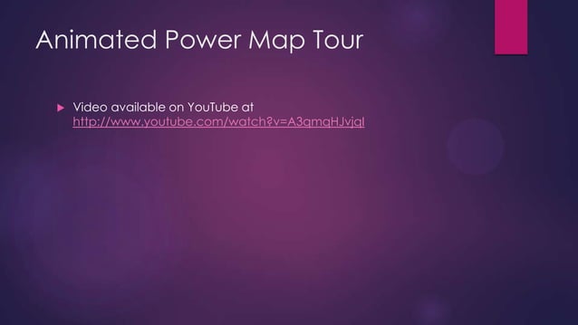 3D Geospatial Visualization Using Power Map | PPTX