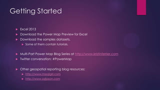 3D Geospatial Visualization Using Power Map | PPTX