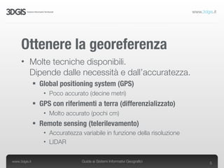 Introduzione ai GIS e loro impieghi | PDF