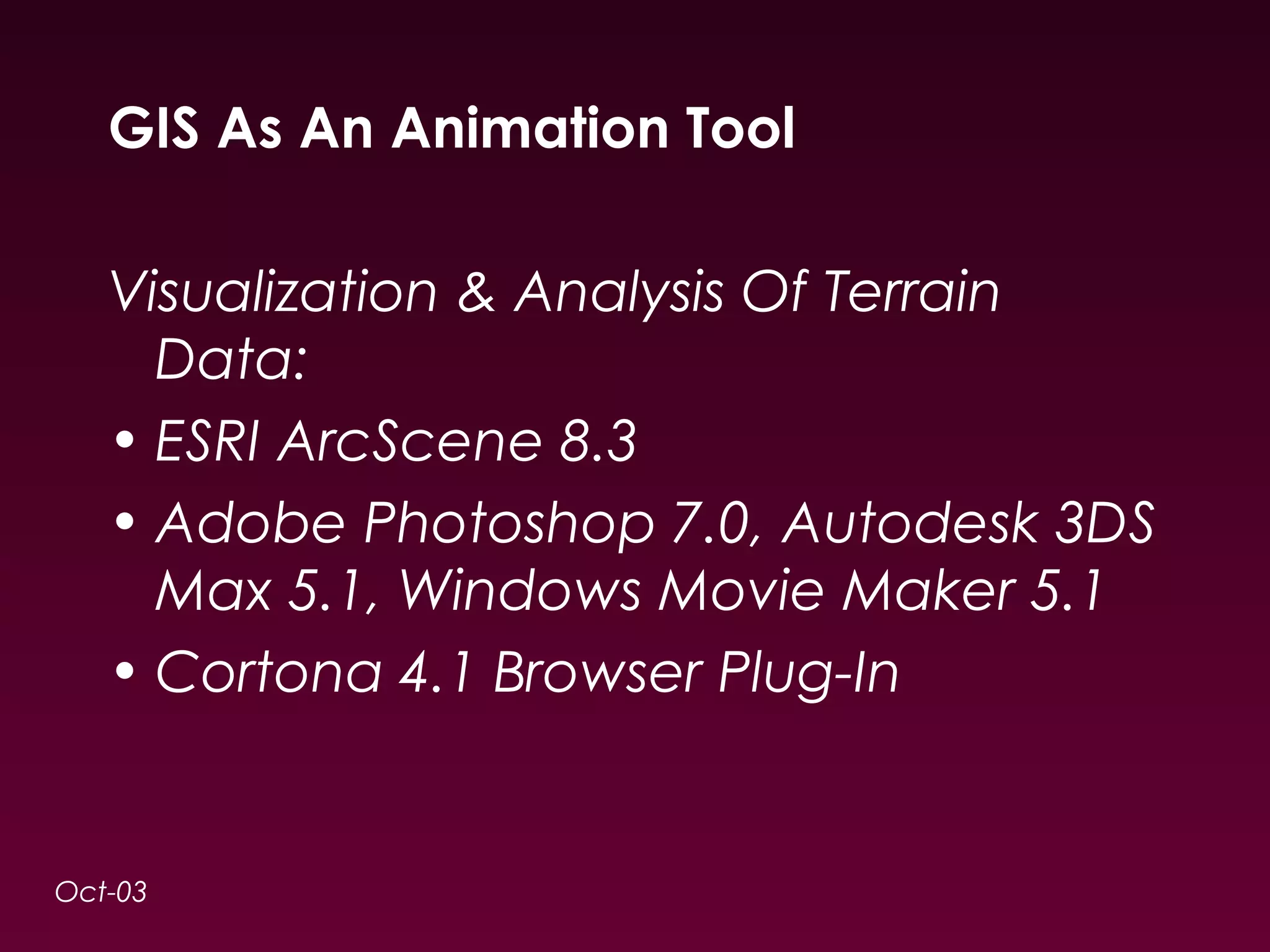 3D GIS - Using ESRI 3D Analyst & ESRI ArcScene for Visualization | PPT ...