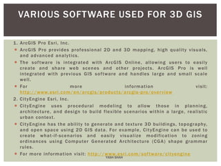 3D GIS for urban development | PPTX