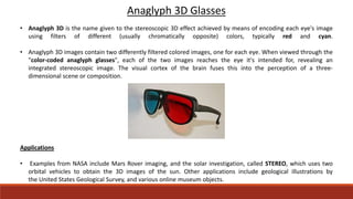 3 D (3-Dimensional) Glasses | PPTX