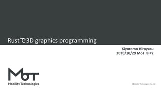 Rustで3D graphics programming | PPT